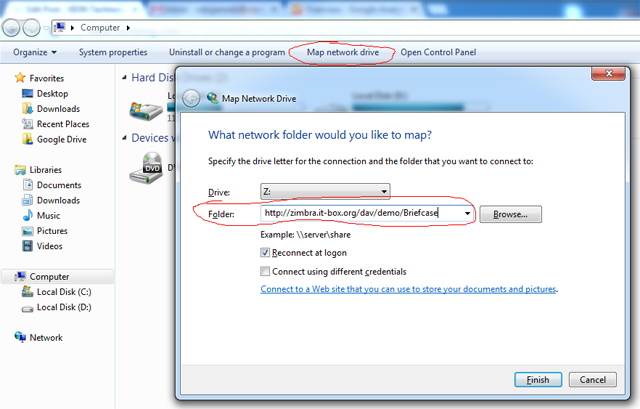 Zimbra Briefcase WebDAV Access VIONBLOG zimbra-briefcase-webdav-access-vionblog